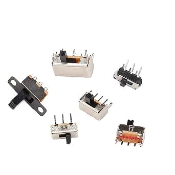 10PCS Slide Switch Micro-Power Toggle Switch Horizontal Sliding Second ...