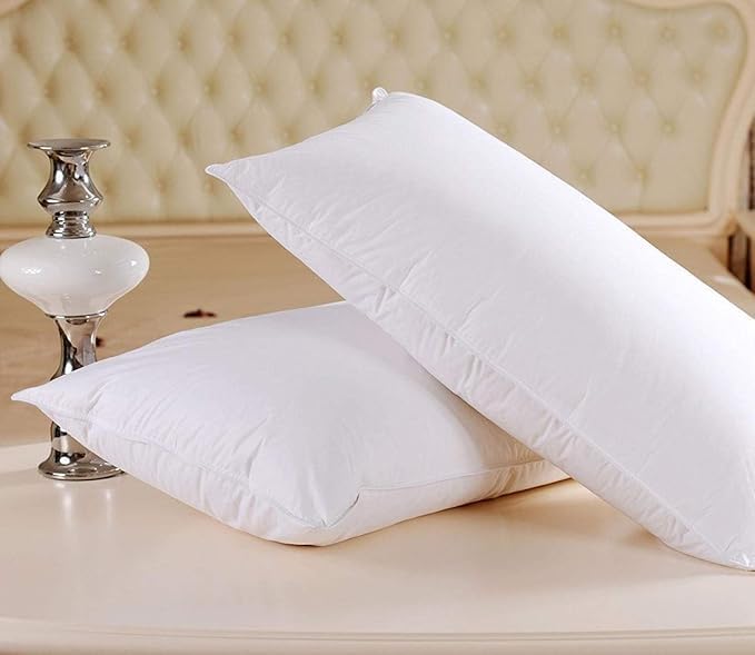 Microfiber Soft White Pillows | Pillows for Sleeping White - Pack of 2 ...