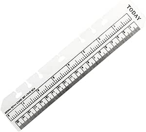 Amazon.com : PVC Page Marker Snap-in Bookmark Ruler Binder Ruler A5/A6 ...