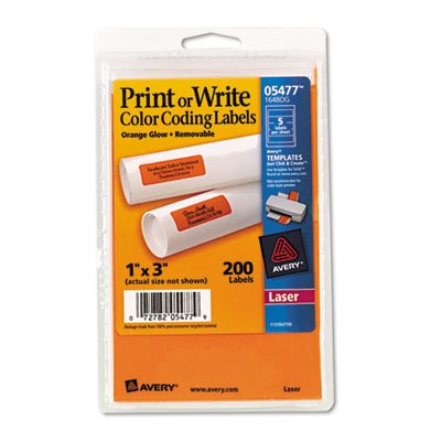 Amazon.com : Avery Products - Avery - Print or Write Removable Color ...