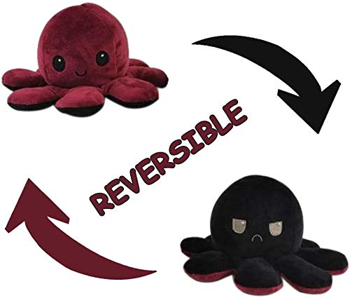 Buy JLM UK Reversible Octopus Plush, Double-Sided Flip Octopus, Soft ...