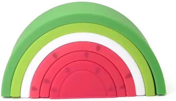 Amazon.com: Silicone Nesting Watermelon Stacking Toy : Toys & Games
