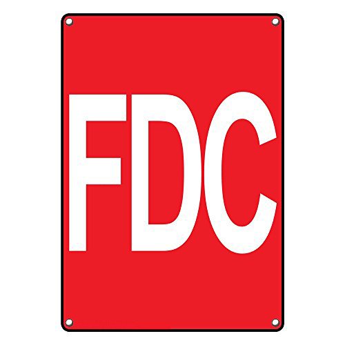 Weatherproof Plastic Vertical FDC Sign with English Text: Amazon.com ...