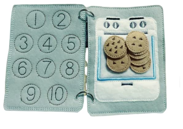 Amazon.com: Counting Cookies Felt Quiet Book Page for Kids - Toddler ...