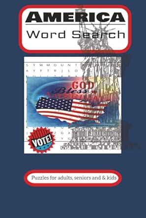 America Word Search Puzzle Book: Word Searches with Easy to Read Print ...
