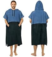 Amazon.com: Zingtto Surf Poncho Changing Robe Extra Large Thick Towel ...