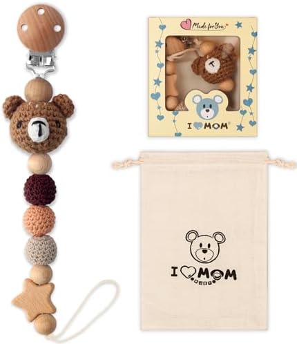 Amazon.com : LSTRAGY Pacifier Clip, Cute Animal Pacifier Holder Clip ...