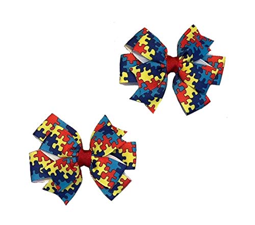 Amazon.com: Autism Awareness Toddler Hair Bow Set : Office Products