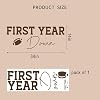 Amazon.com: First Year Down Decal - Baby Boy Football Birthday Party ...