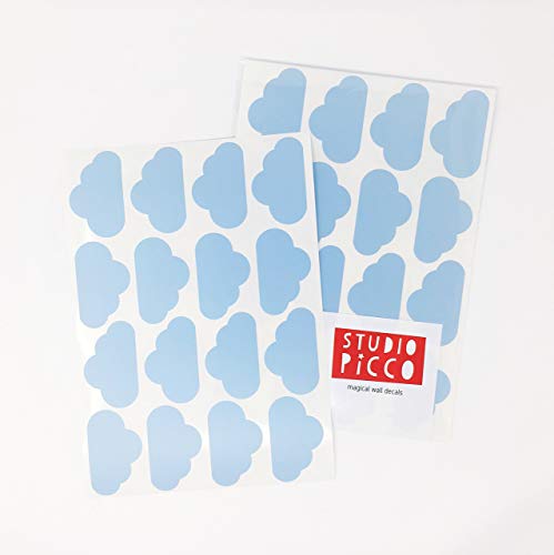 Amazon.com: Pastel blue cloud wall decals by Studio Picco | Removable ...