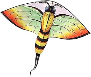 Amazon.com: Kite Kites for Kids Kites for The Beach Green Bee-Shaped ...