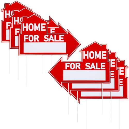 Amazon.com : Threehoney 6 Pcs Home for Sale Signs with Stakes 12 x 16 ...