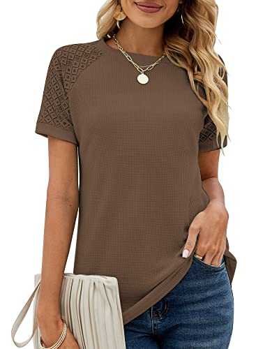 Damen Shirt Cognac Braun