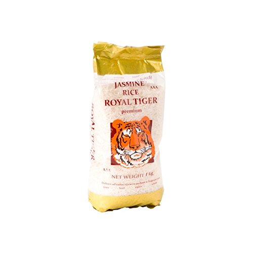 Royal Tiger Jasmine Rice Scented Rice Whole Pack of 4 (4 x 1 kg ...