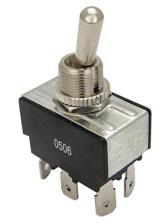 Necon N-20 Double-Pole Heavy Duty Toggle Switch Flat Terminal, Double ...