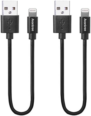 Amazon.com: Avantree 2 Pack Short Lightning Cable 1ft [Apple MFi ...