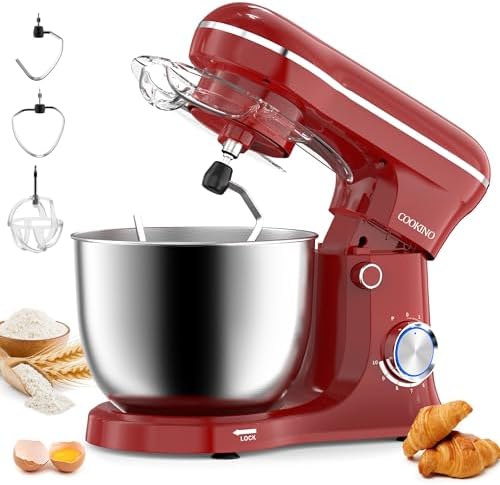 Amazon.com: CEBORY 3-IN-1 Electric Stand Mixer, 6.5QT Bowl 10-Speed ...
