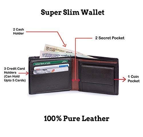 Gentleman Brown Wallet for Men Genuine Leather : Gentleman: Amazon.in ...
