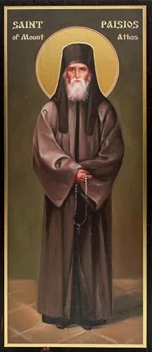 Amazon.com: Saint Paisios of Mount Athos Orthodox Icon – Handmade Icon ...