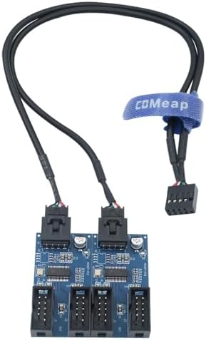 Amazon.com: HOXIBSL Internal USB 2.0 Hub Header Splitter with SATA Powered Cable,4 Ports ...