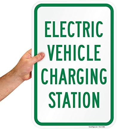 Amazon.com: (2 Pack) Ev Electric Vehicle Charging Station | 12" X 18 ...