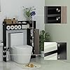 Amazon.com: COSTWAY Over The Toilet Storage Cabinet, Freestanding ...