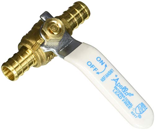 Snapklik.com : Apollo Valves Apxv1212 Brass Pex Ball Valve Crimp Fitting