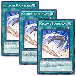 Amazon.co.jp: ★ 3 Piece Set ★ Yu-Gi-Oh! LCGX-EN086 Cyclone Boomerang ...