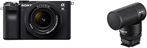 Amazon.com : Sony Alpha 7C Full-Frame Compact Mirrorless Camera Kit - Black (ILCE7CL/B) Vlogger ...