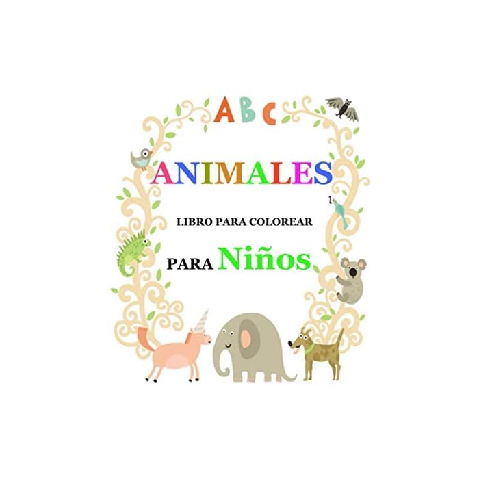 Buy ABC Animales Libro Para Colorear Para Niños: ABC Alfabeto Ingles de ...