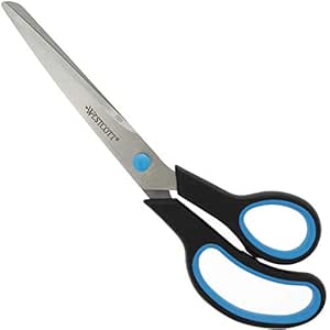 Westcott 10 inch Easy Grip Soft Grip Scissor - Black/Blue : Amazon.in: Office Products