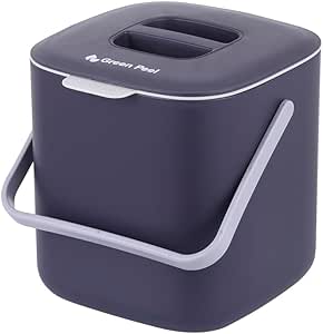 Green Peel Kitchen Composter – 3L Recycling Bin, Airtight Compost Bin ...
