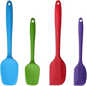 Buy FS COOL Silicone Spatula Set, Rubber Spoon Spatula, Heat Resistant ...