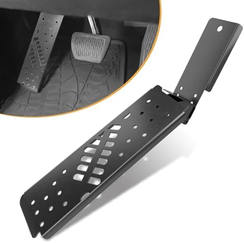 Amazon.com: Adjustable JL Dead Pedal Left Side Foot Rest for Jeep ...