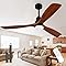 Amazon.com: Ceversa 52 Inch Ceiling Fans with Lights and Remote,3 ...