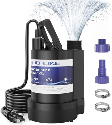 Kulife FUMAK Pompes à Eau Submersibles De 400 GPH 1500 L/h, 25 W Pompe ...