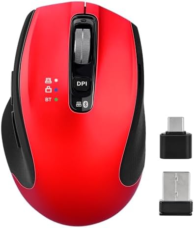 Amazon.com: Wireless Bluetooth Mouse USB C for MacBook Air Pro ...