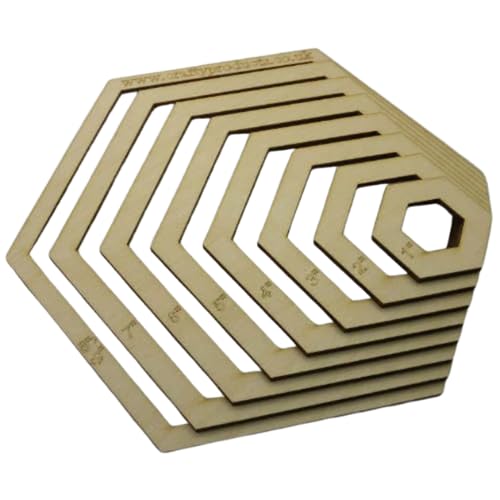 Wooden Hexagon Stencil Kit Gyro-Cut Quilt Cutting Wooden Template ...
