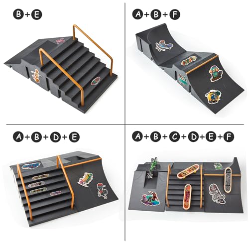 Stimmungs Finger Skateboard Ramps Sets DIY Assembly Mini Finger ...
