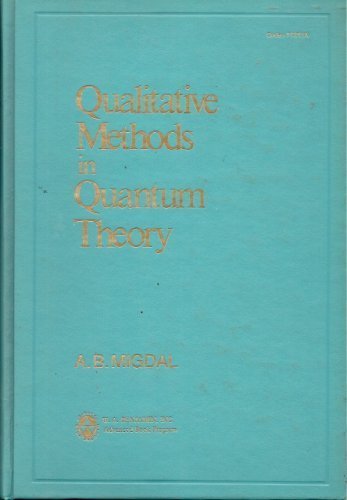 Amazon.com: Qualitative Methods in Quantum Theory (Frontiers in physics ...