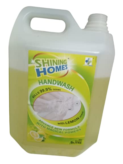 Buy SHINING HOMES ANTISEPTIC GENTLE HANDWASH - 5 Litre (LEMON) Online ...