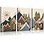 Amazon.com: 3Pcs Boho Mountain Wall Art Southwest Canvas Posters Prints ...