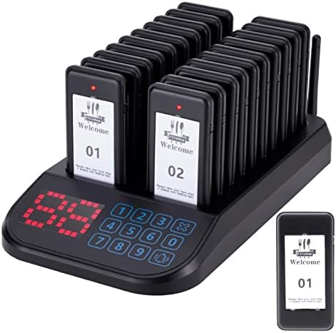 Amazon.com: Restaurant Pager System,Wireless Guest Customer Service ...