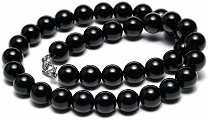 Amazon.co.jp: チベット産モリオン(黒水晶)ネックレス AAAグレード10mm玉(40cm/45cm/50cm) 《モリオン黒水晶AMERI》 (50 cm) : ファッション