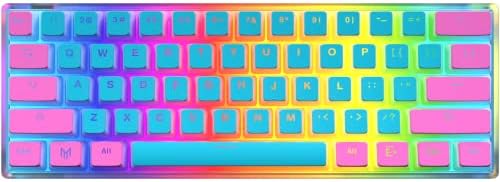 Amazon.com: Blue Clix Cotton Candy 60% Mechanical Keyboard ...