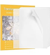Amazon.com: Translucent Vellum Paper 8.5x11 Inches, 50 Sheets Printable ...