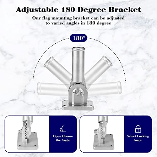 Kit de mât de drapeau de 1,8 m – Mâts de drapeau pour l'extérieur avec ...