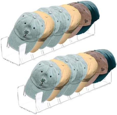 Amazon.com: Hat Stand for Baseball Caps Display and Organizer - 2 Pack ...