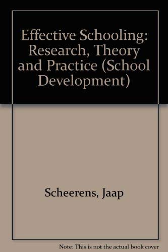 Amazon.com: Effective Schooling: Research, Theory and Practice (School ...