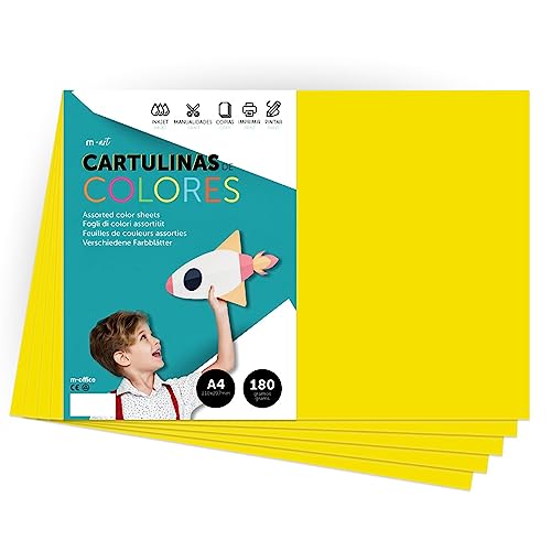 A4 Colour Card – Intense Colours – 180g Colour Sheets for Crafts ...